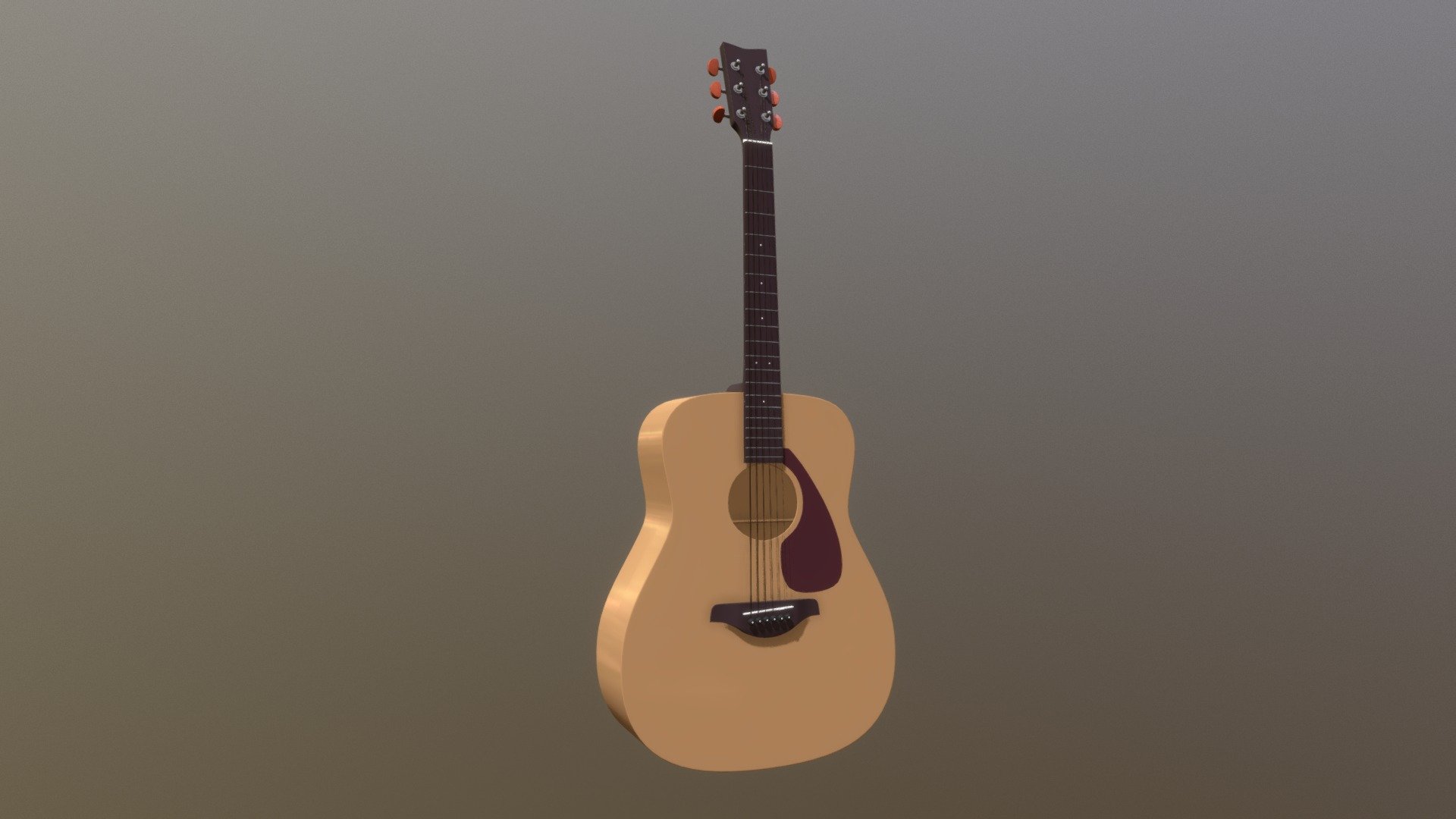 Acoustic Guitar (2016) - 3D model by 3DKArtworks [6201059] - Sketchfab