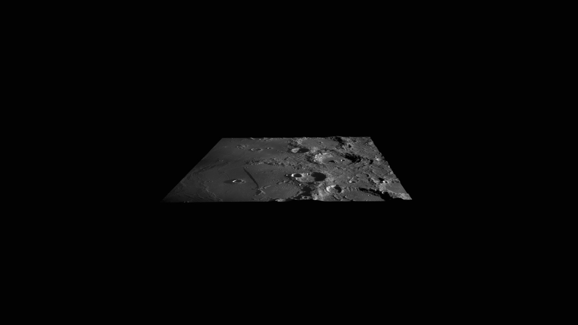 La Lune en 3D, région du "Mur Droit" - 3D model by FM (@morinfa1 ...
