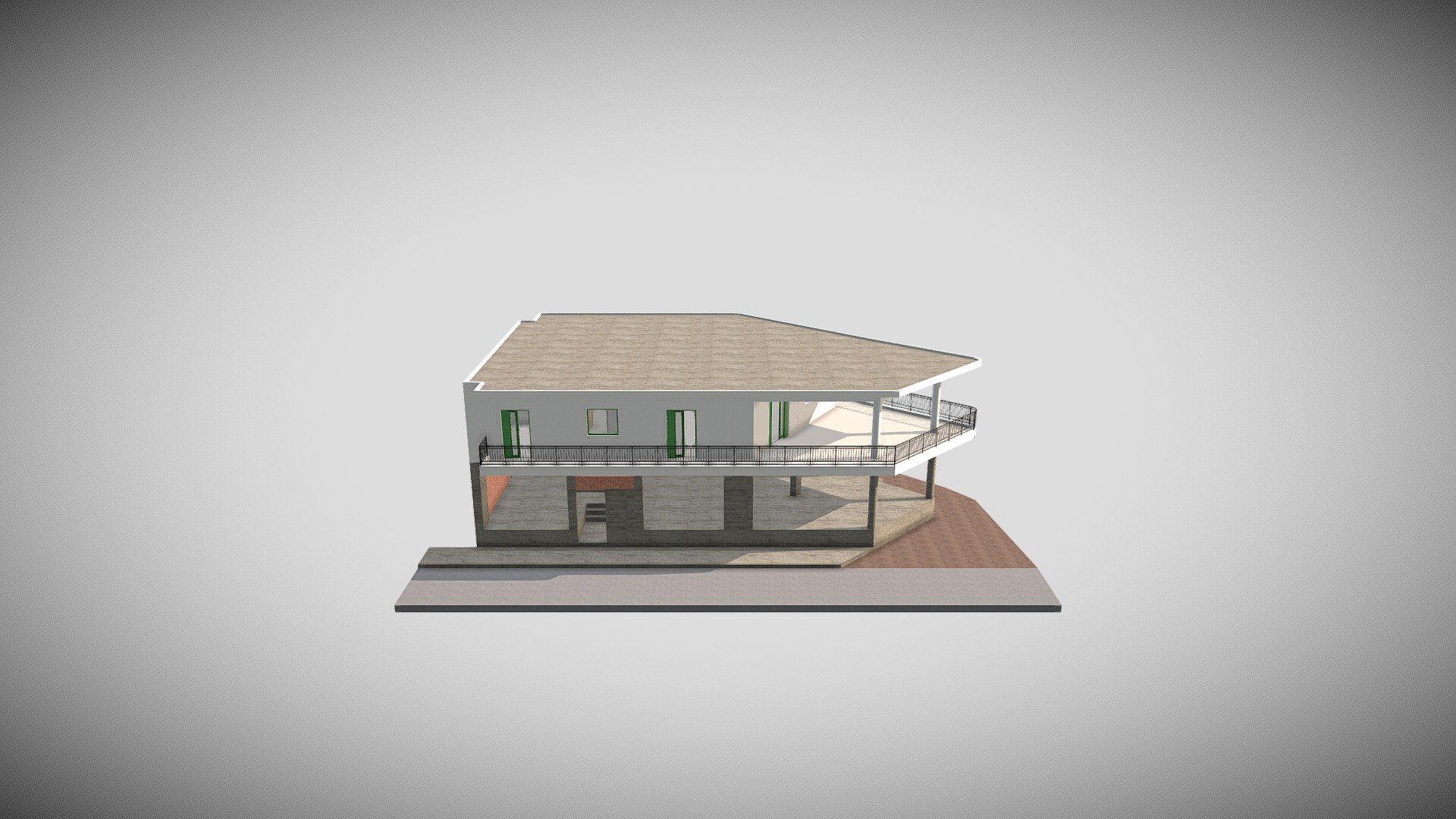 Representation of an existing building - 3D model by Thanos K ...