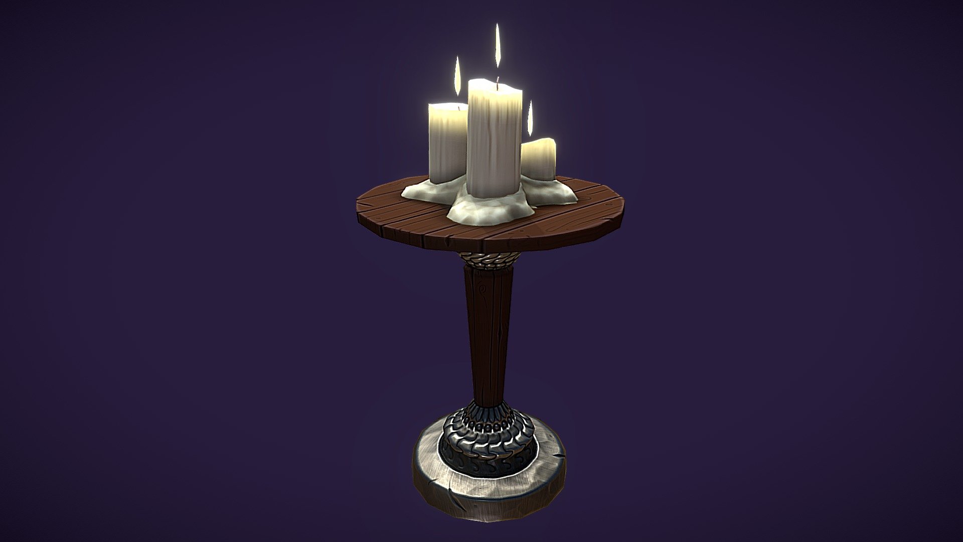 Stylized Candle Table - 3D model by €r!c (@ericdavis) [620303a] - Sketchfab