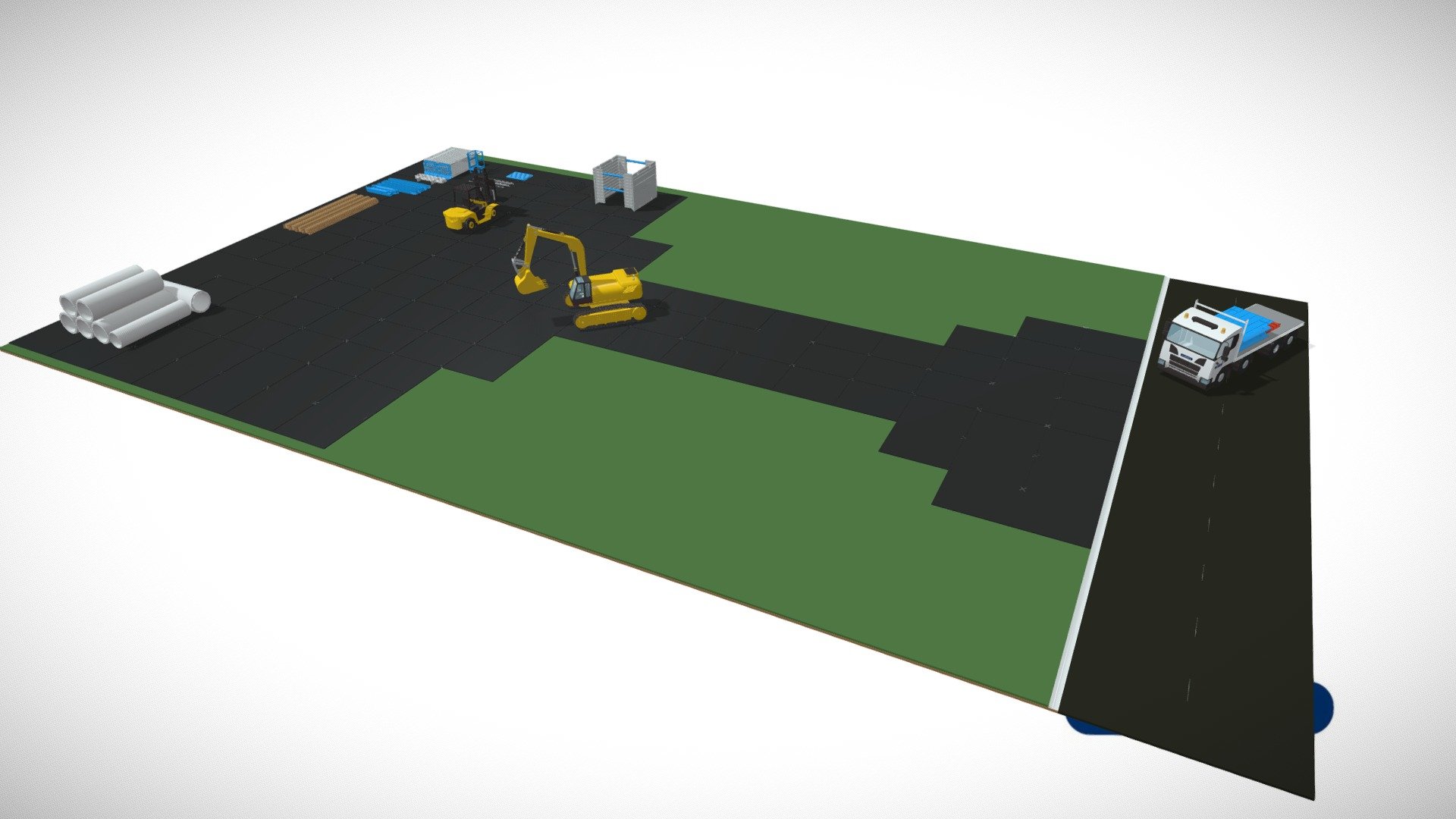 Temporary Ground Protection TUFFTARCK - 3D model by Mabey Hire ...
