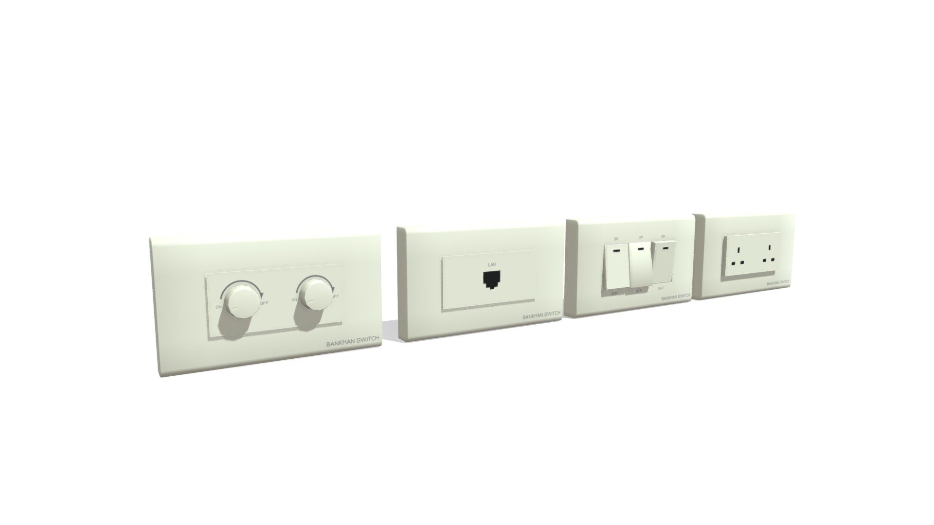 Realistic Low-poly Plug Socket - Buy Royalty Free 3D model by ...