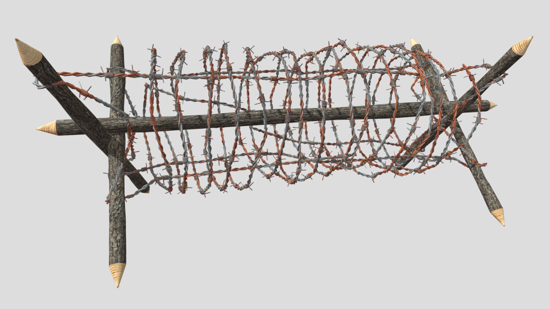 Barb Wire Obstacle 1 - Buy Royalty Free 3D model by dragosburian ...