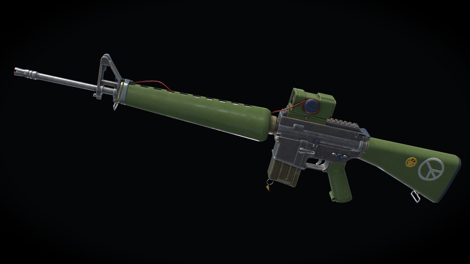 [DAE] Mercenary Hideout - M16A1 - 3D model by Giurgea Irina ...