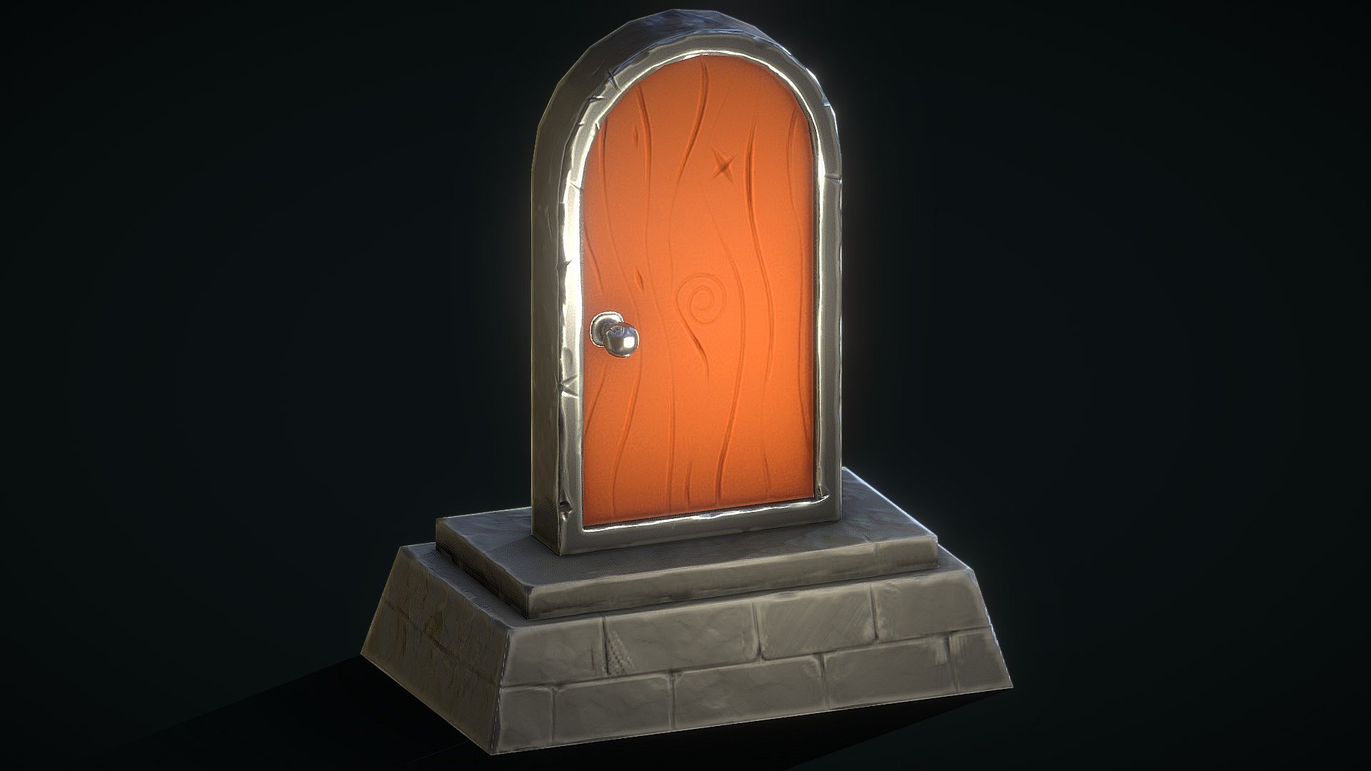 Stylized Door - 3D model by Ika3D (@ikagogava) [6208762] - Sketchfab