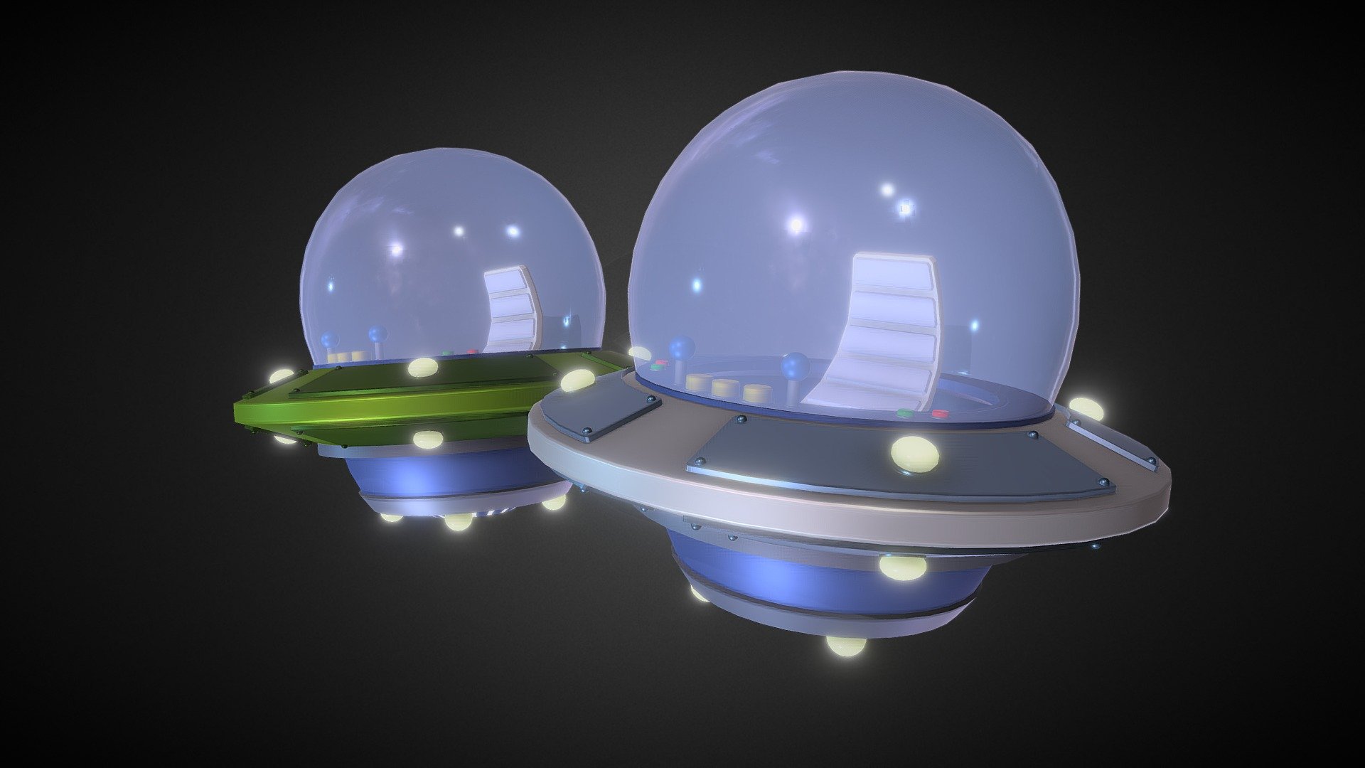 UFO_1 - Buy Royalty Free 3D model by WTHanimation [6209fab] - Sketchfab ...