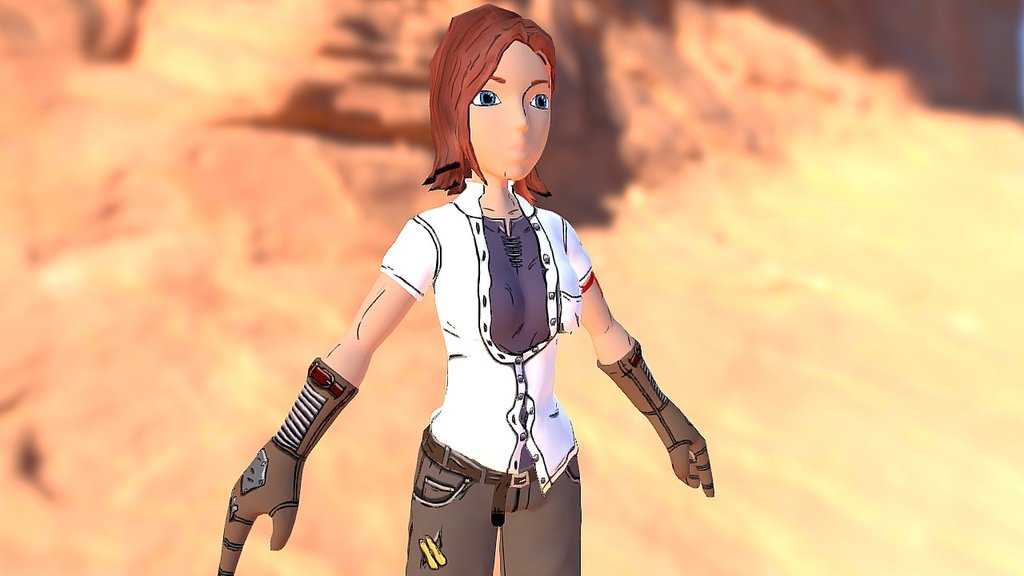 Adventure Game Character - 3D model by kngtuttle [620fc3e] - Sketchfab