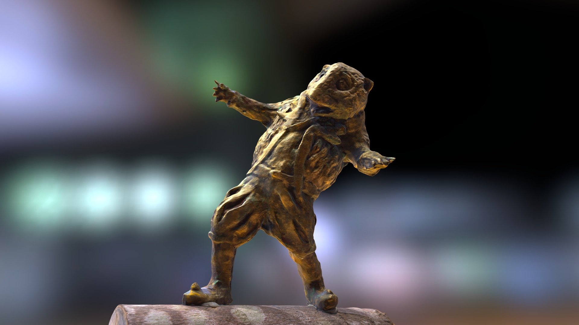 Mixed Media "Rattie" by Lydia Karpinska - 3D model by public-art.uk ...