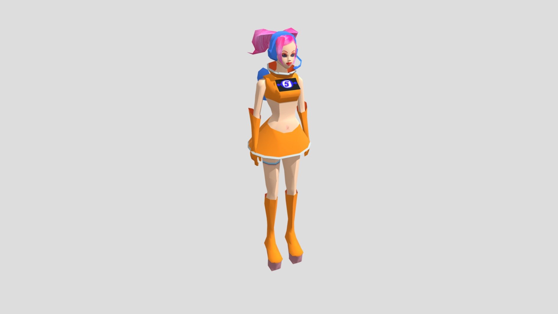 Ulala (Orange Suit) - Download Free 3D model by Gusifer719 (@Gusifer71) [6214002] - Sketchfab
