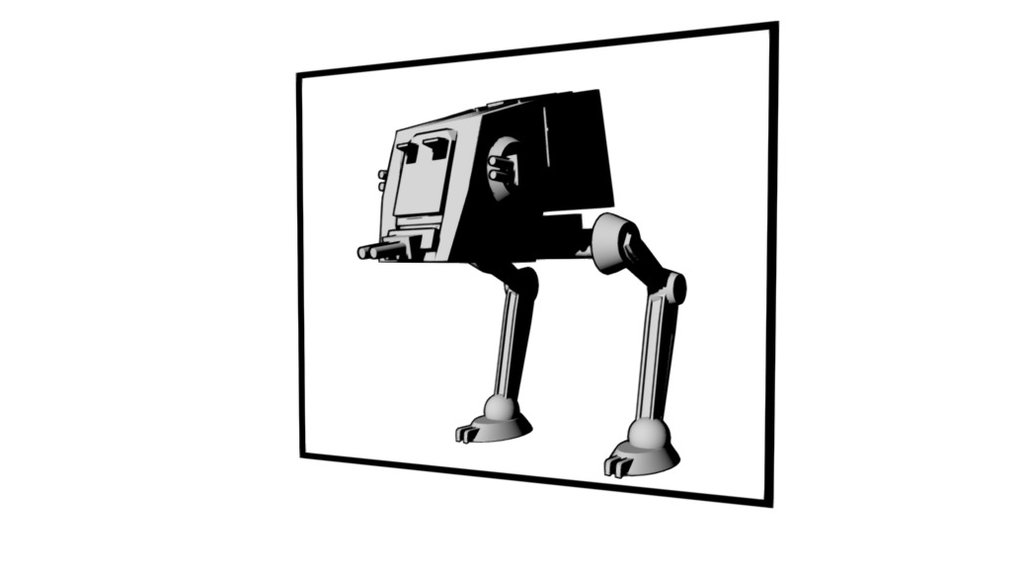 AT-ST (Comic Styled Outline/Shading Test) - 3D model by berndhoellen ...