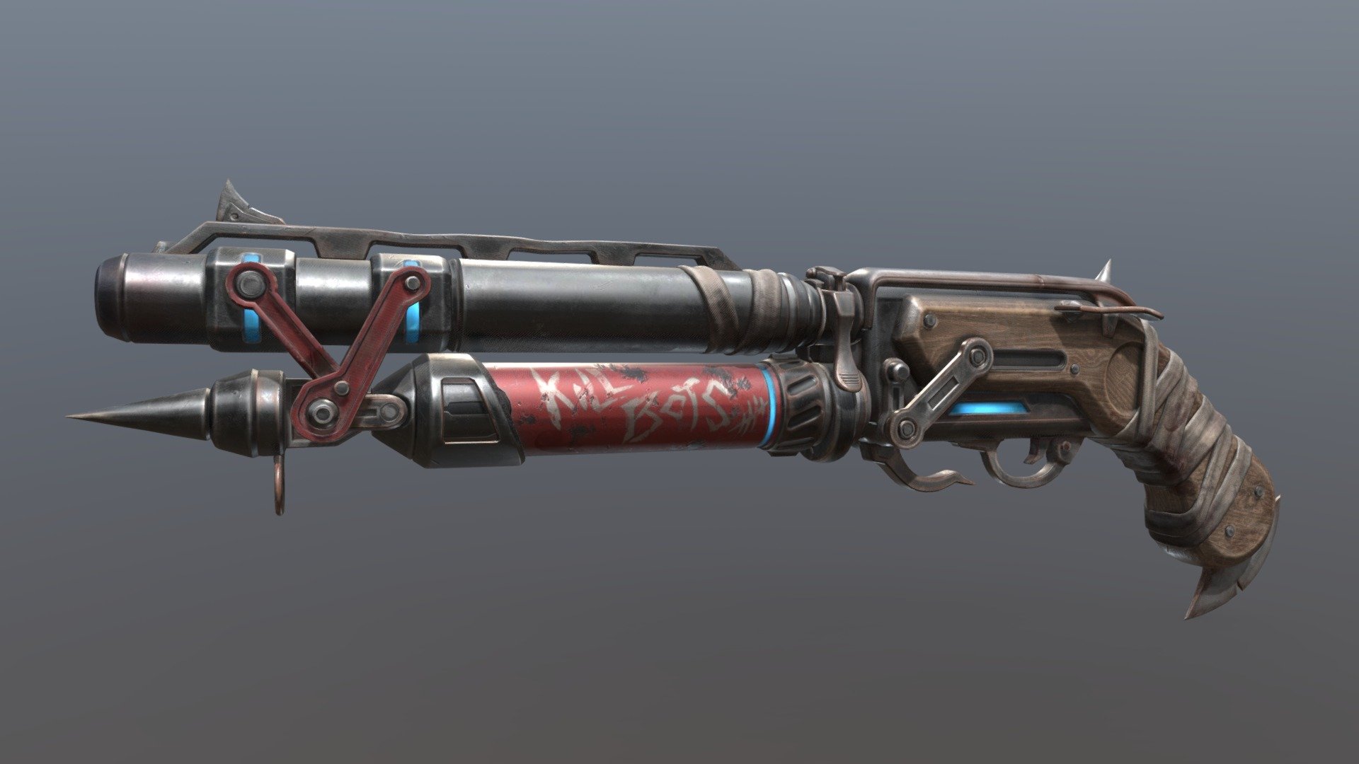 Junker Queen's Scattergun - Overwatch 2 - 3D model by Annika Stokes ...