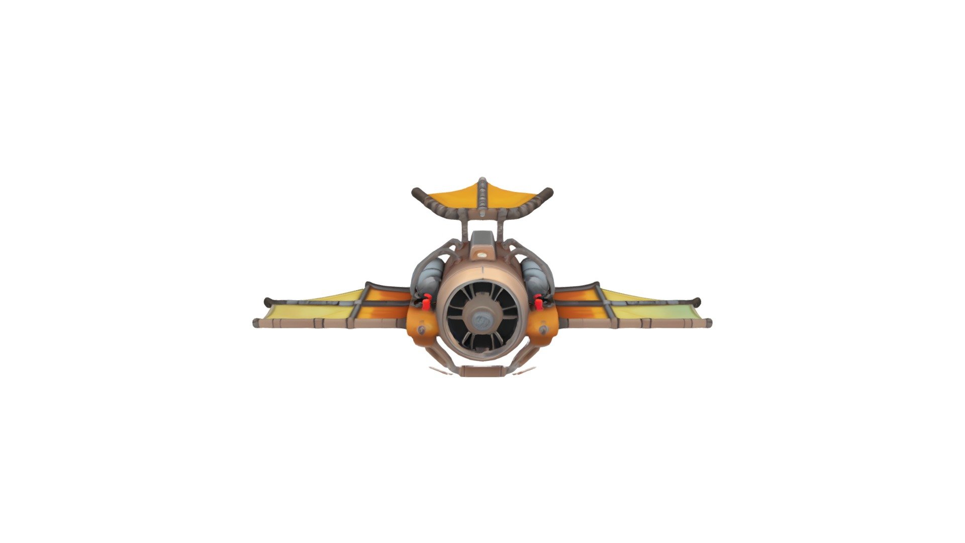 steampunk flying machine model - 3D model by Kate2412 [621550d] - Sketchfab