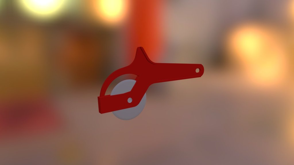 PIZZA CUTTER ASSEMBLY - 3D model by jduffy8 [621666d] - Sketchfab