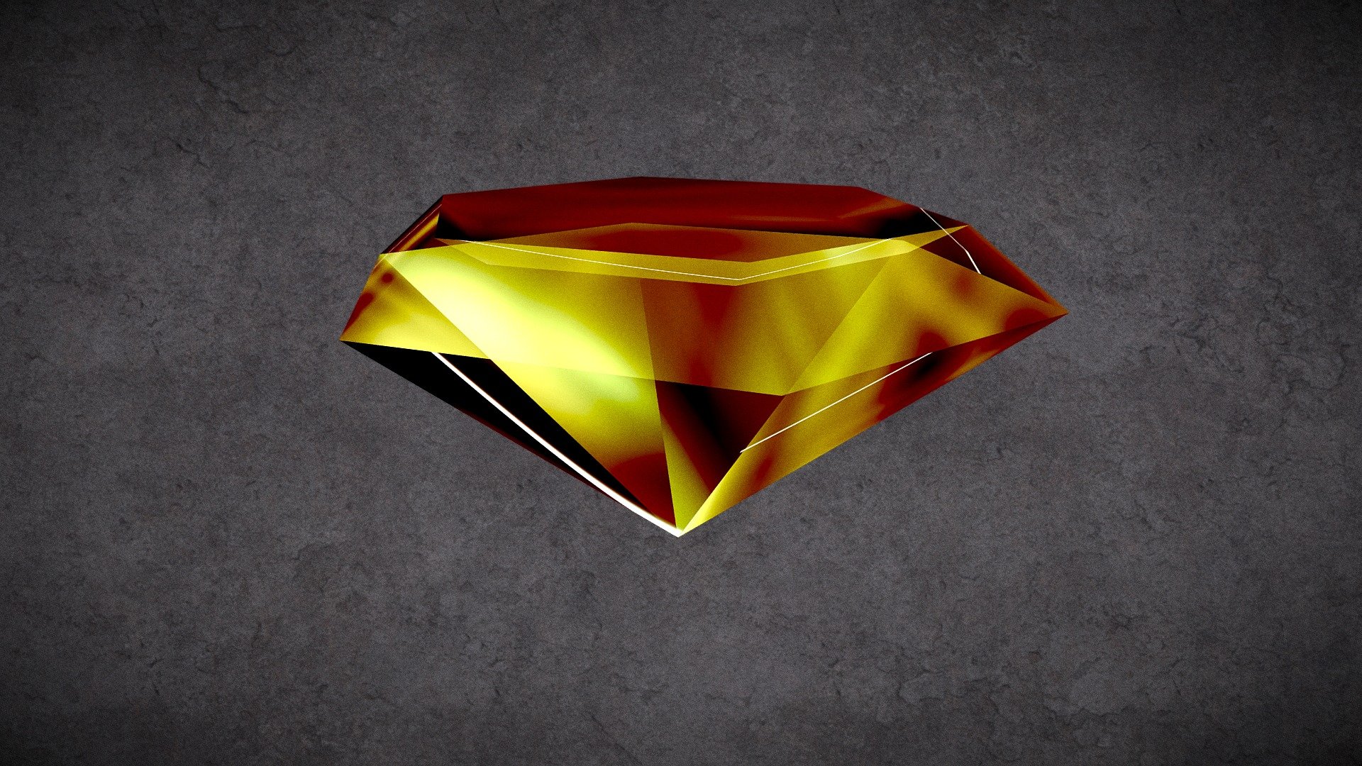 Yellow Gem - By Velivian Fesothe - 3D model by Velivian Fesothe ...