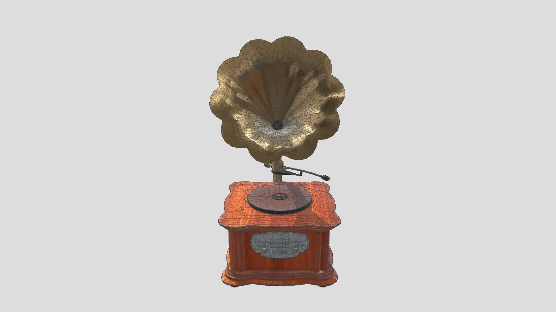gramophone (week 4) - 3D model by cyan.green8595 [6218127] - Sketchfab