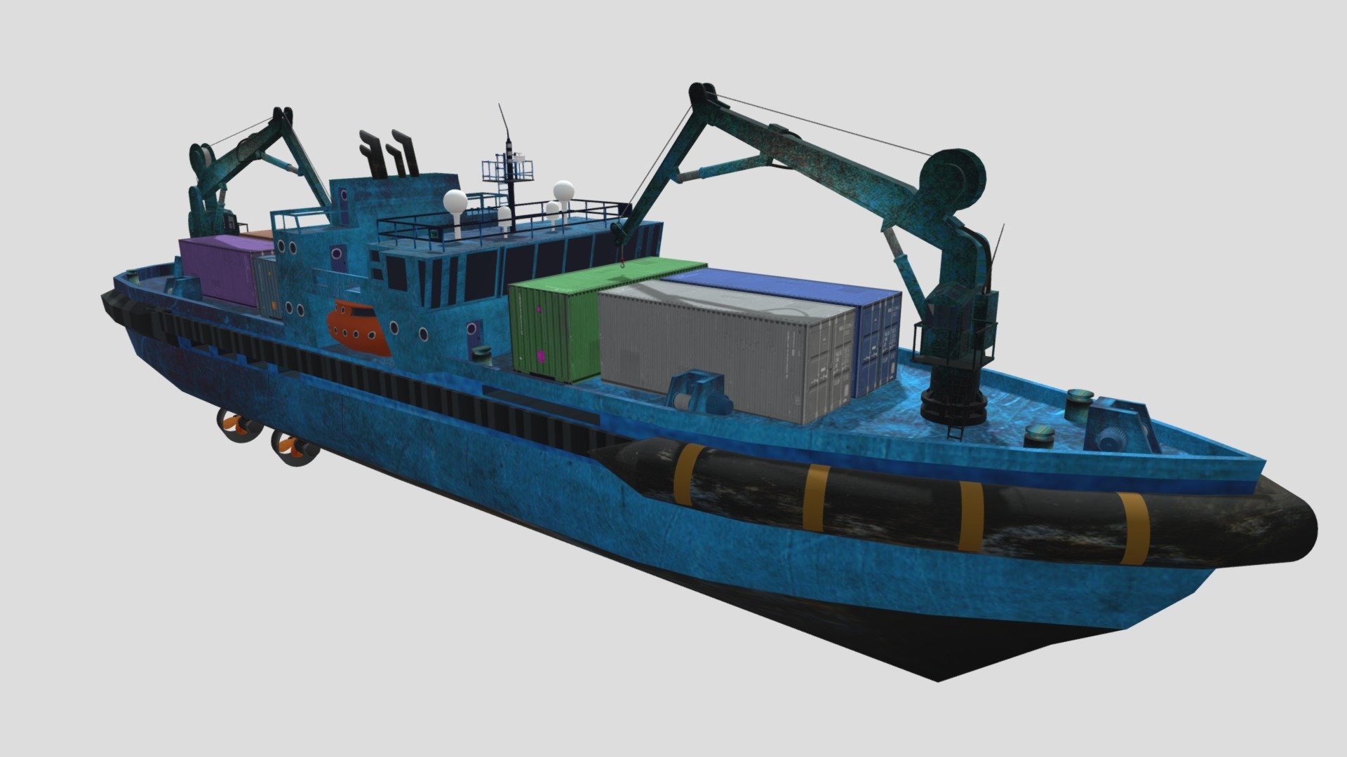 Boat BBB - Download Free 3D model by gogiart (@agt14032013) [6218d21 ...