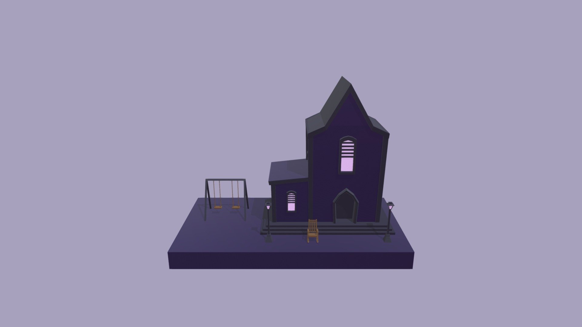 Haunted House - 3D model by LaraPires [621d972] - Sketchfab