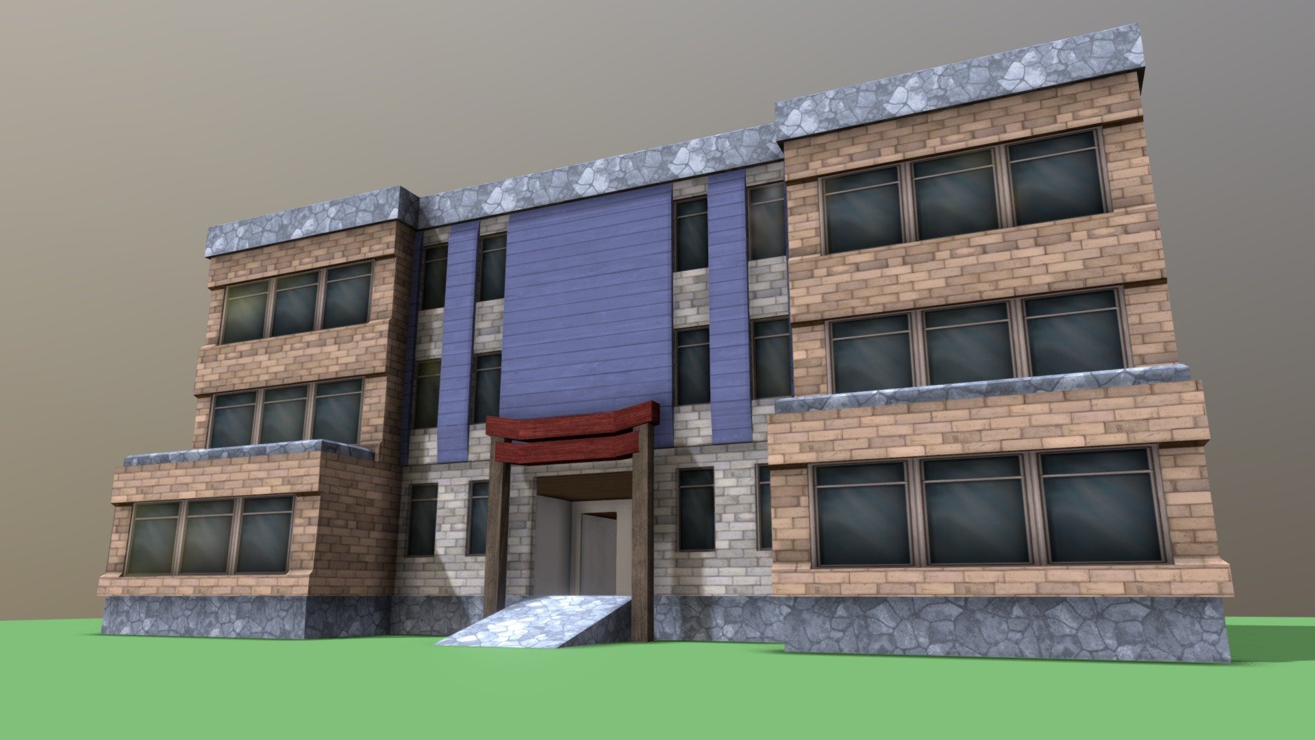 Hospital (Textures need baking!) - 3D model by tammitoastie [621e473 ...
