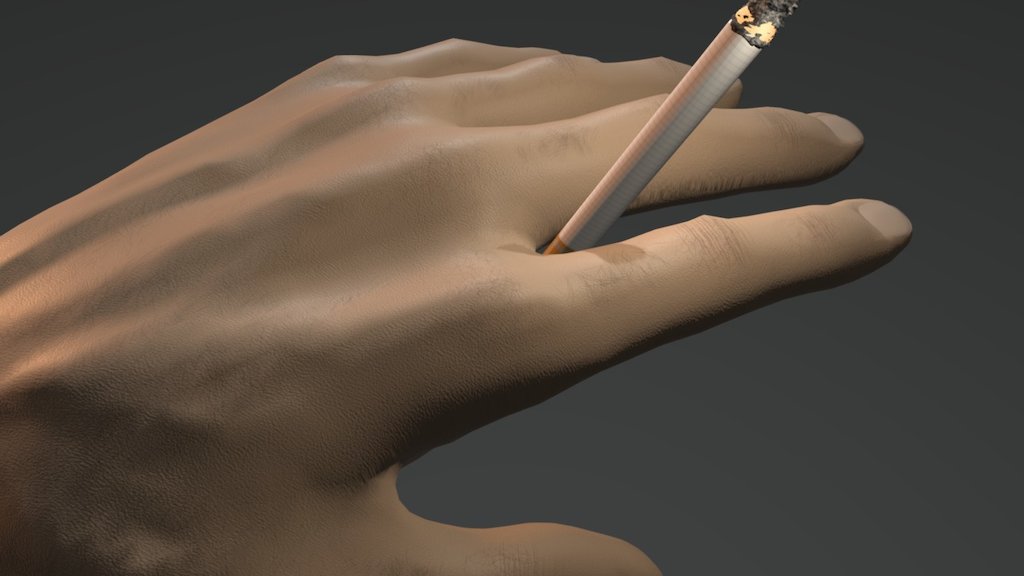 Smoking Hand - 3D model by Rodolfo Siccardi (@rudy94) [621e70f] - Sketchfab