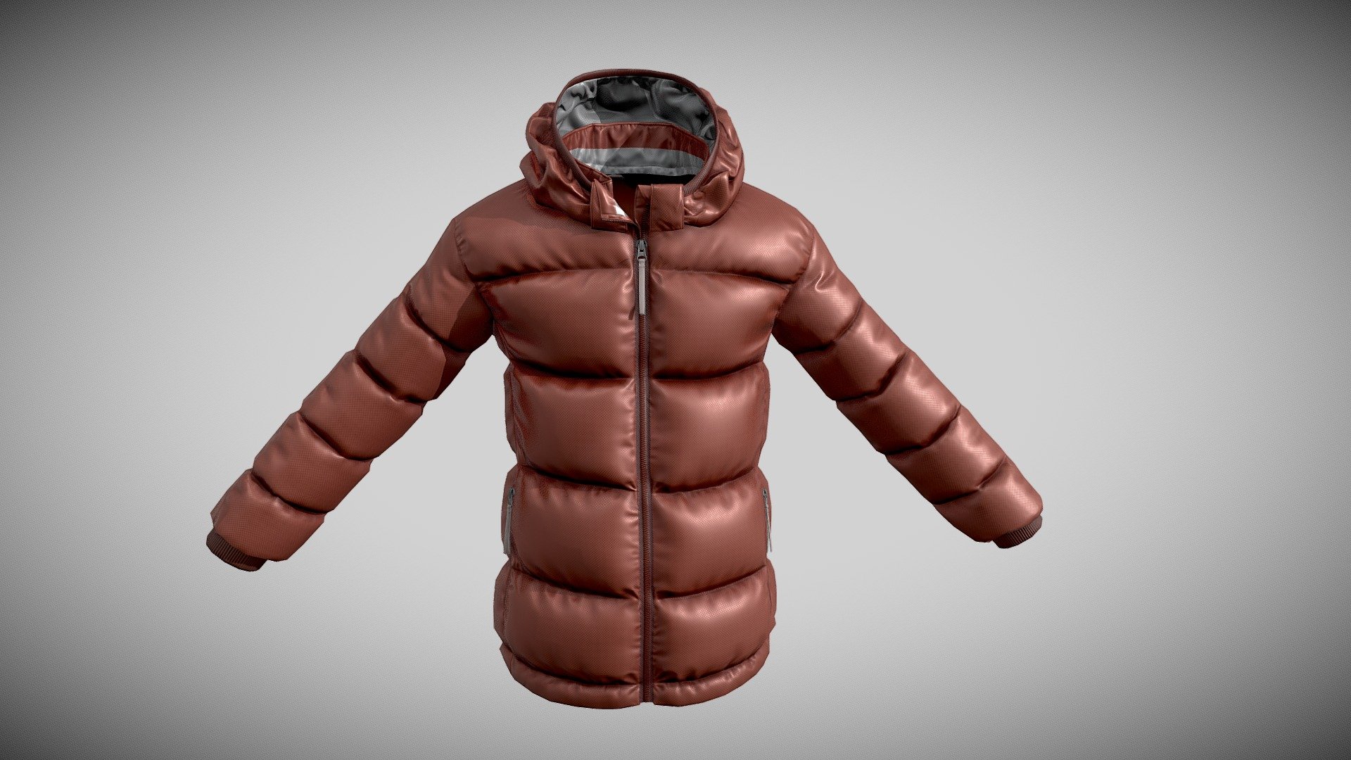 puffer jacket - 3D model by kraodesign [621f433] - Sketchfab
