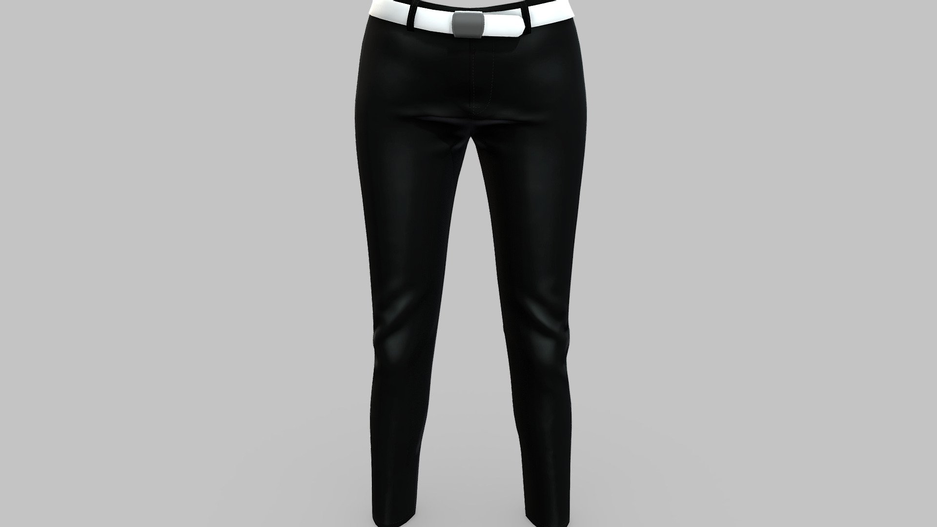 Female Black Pants White Belt - Buy Royalty Free 3D model by 3dia ...