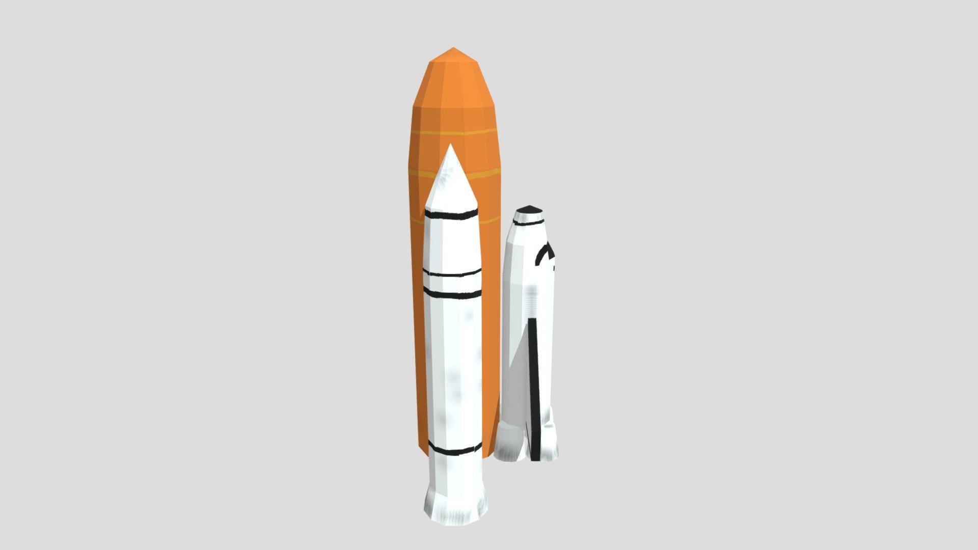 Rocket Ship, Spaceship, NASA, Blockbench - Download Free 3D model by ...