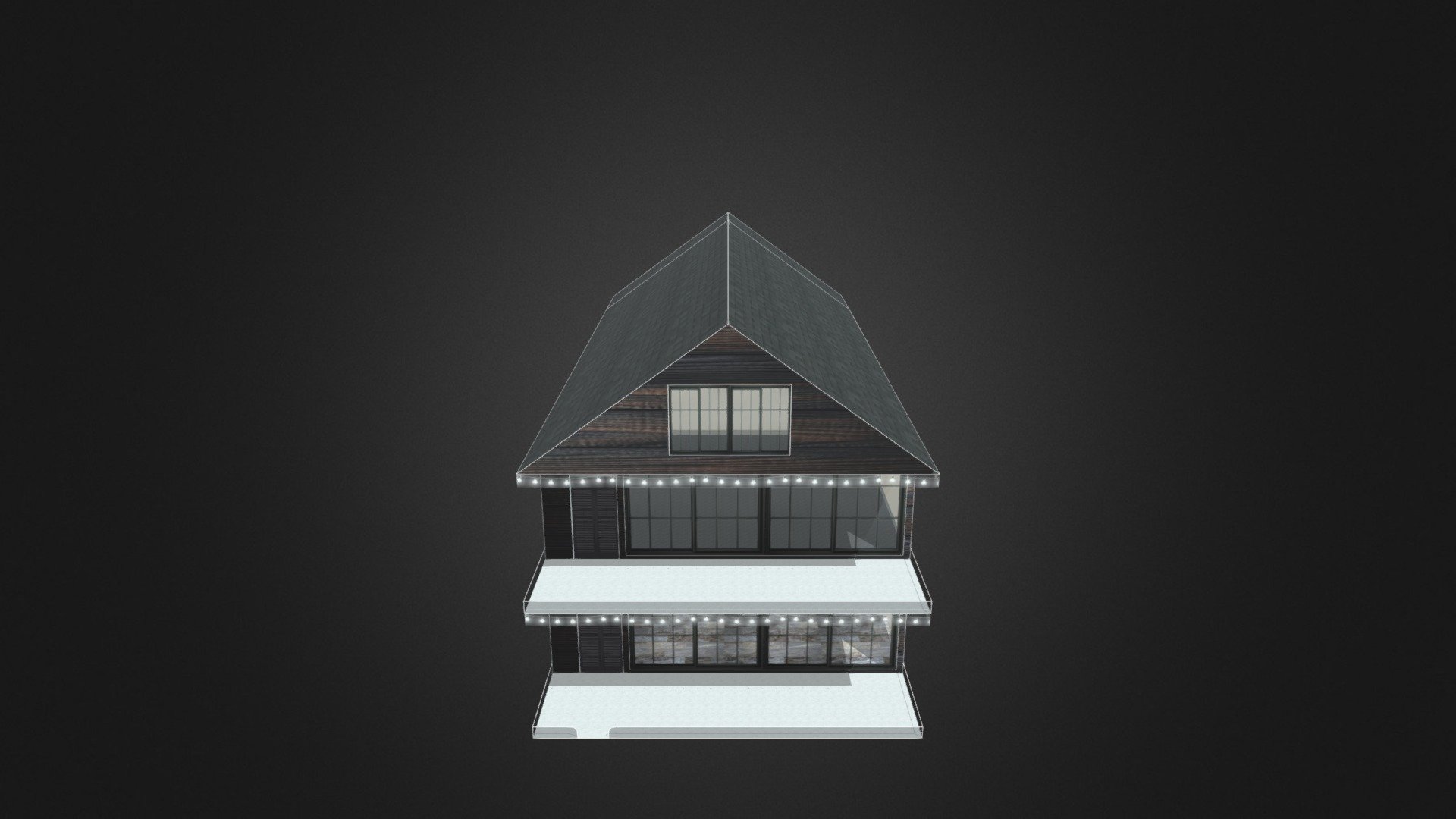 Home with loft - Download Free 3D model by shirlanne [62299d9] - Sketchfab