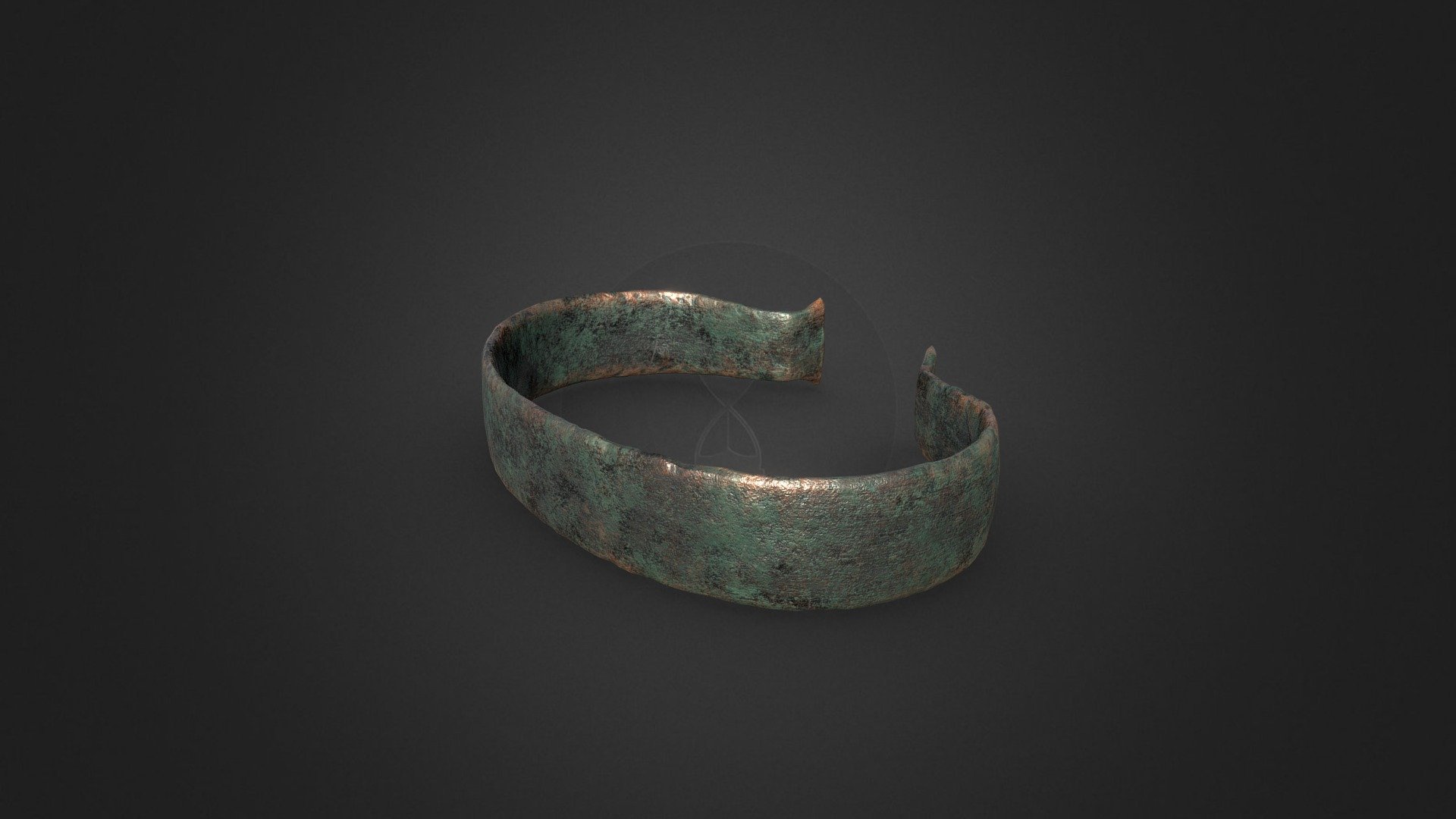 Bronzen armband - 3D model by Tijdlab [622a2ab] - Sketchfab
