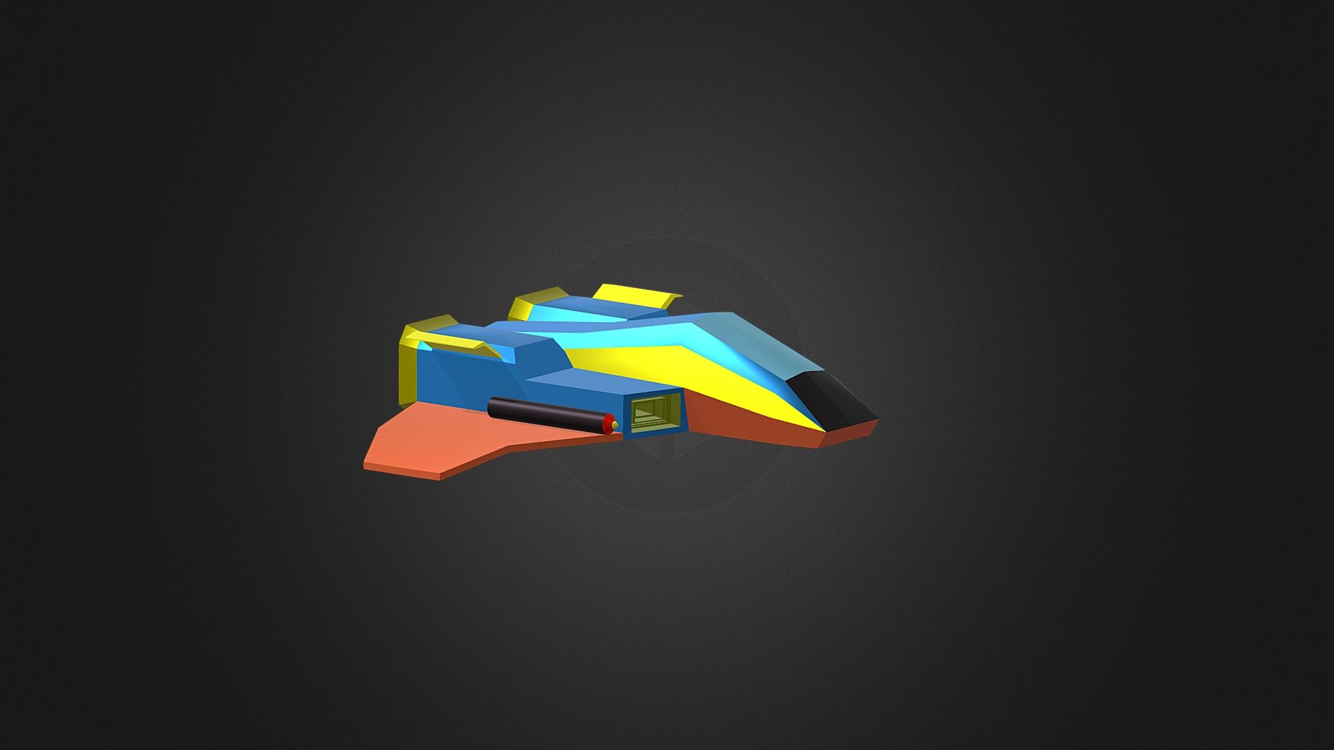 Spaceship (Low Poly) - Download Free 3D model by Sudhanshu Kr. Suman ...
