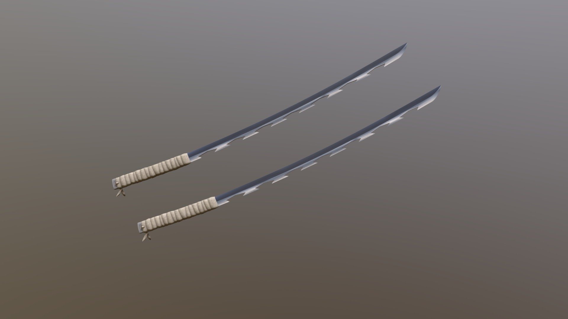 Inosuke Hashibira's Katanas - 3D model by TheQueen2919 [622cc96 ...