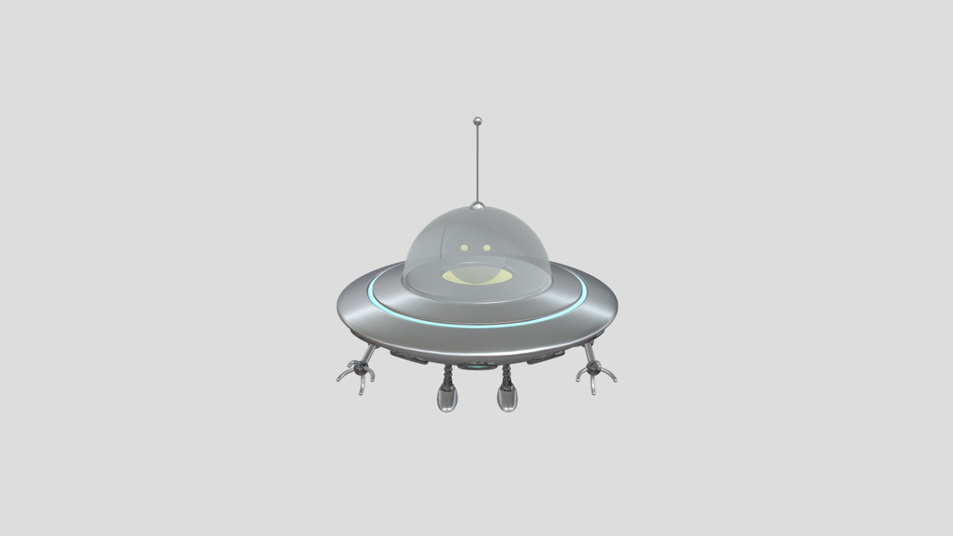 UFO Robot with a little alien - 3D model by gyh940806 [622e885] - Sketchfab
