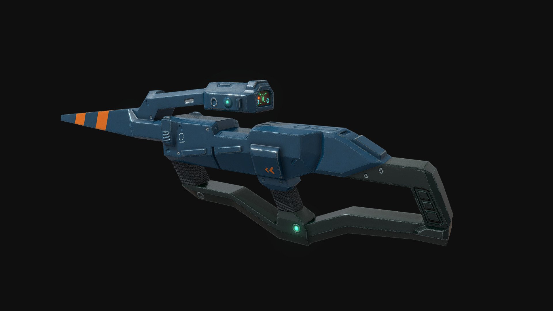 Low poly sci fi sniper rifle weapon - 3D model by Alexandr33D (@vympel ...