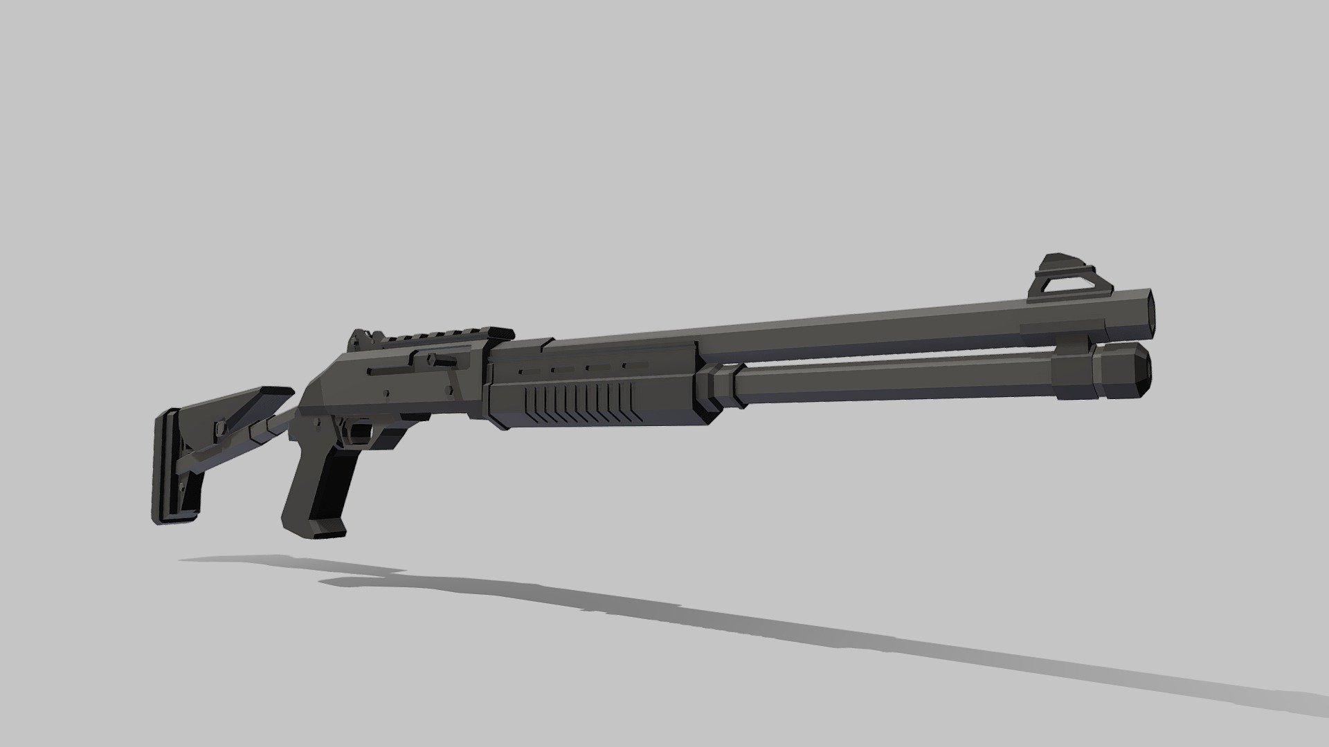 Low Poly ShotGun-M1014 - Download Free 3D model by CastleBravo (@BravoCastle) [6233818] - Sketchfab