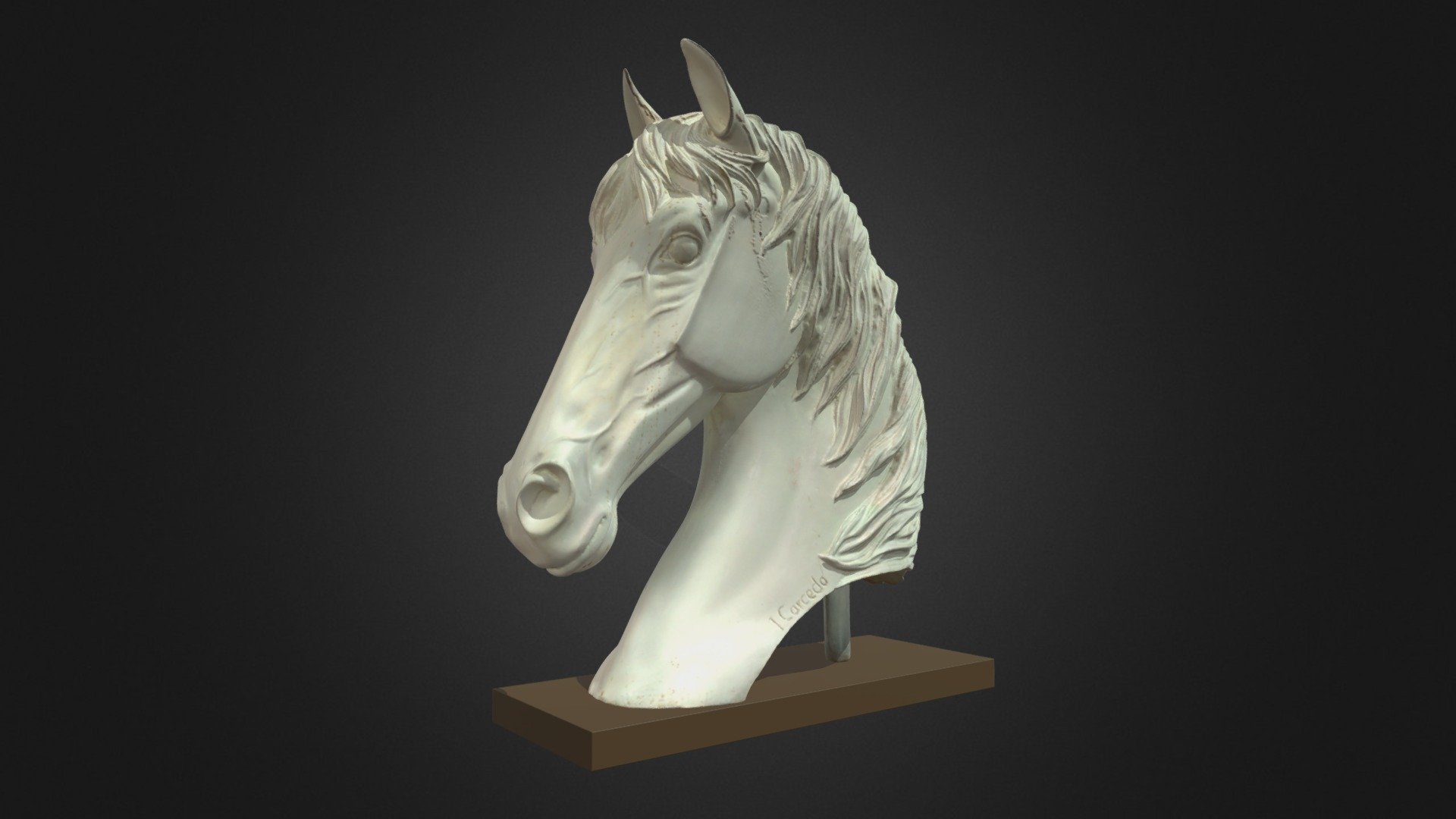 Cheval blanc (In memoriam) - 3D model by pattarrian [6238e24] - Sketchfab