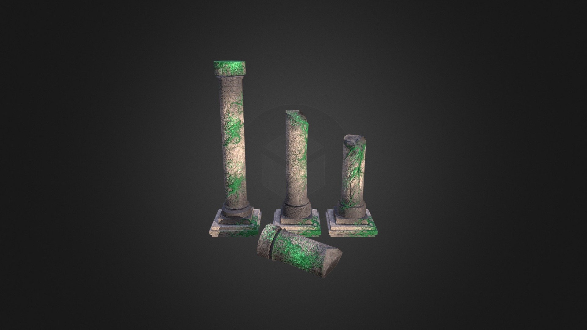 Earth Pillars - 3D model by alisakislych [623ca6c] - Sketchfab
