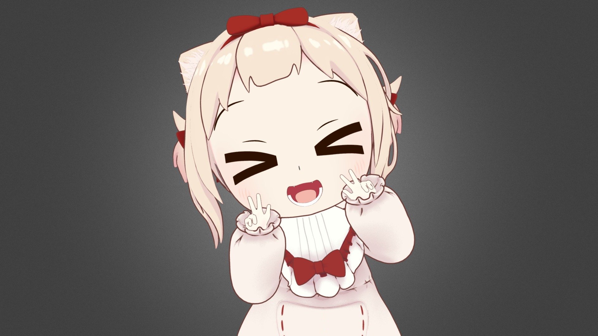 3D Fanart - Hiyo Amai (Baby Version) - VTuber - 3D model by NettoP ...