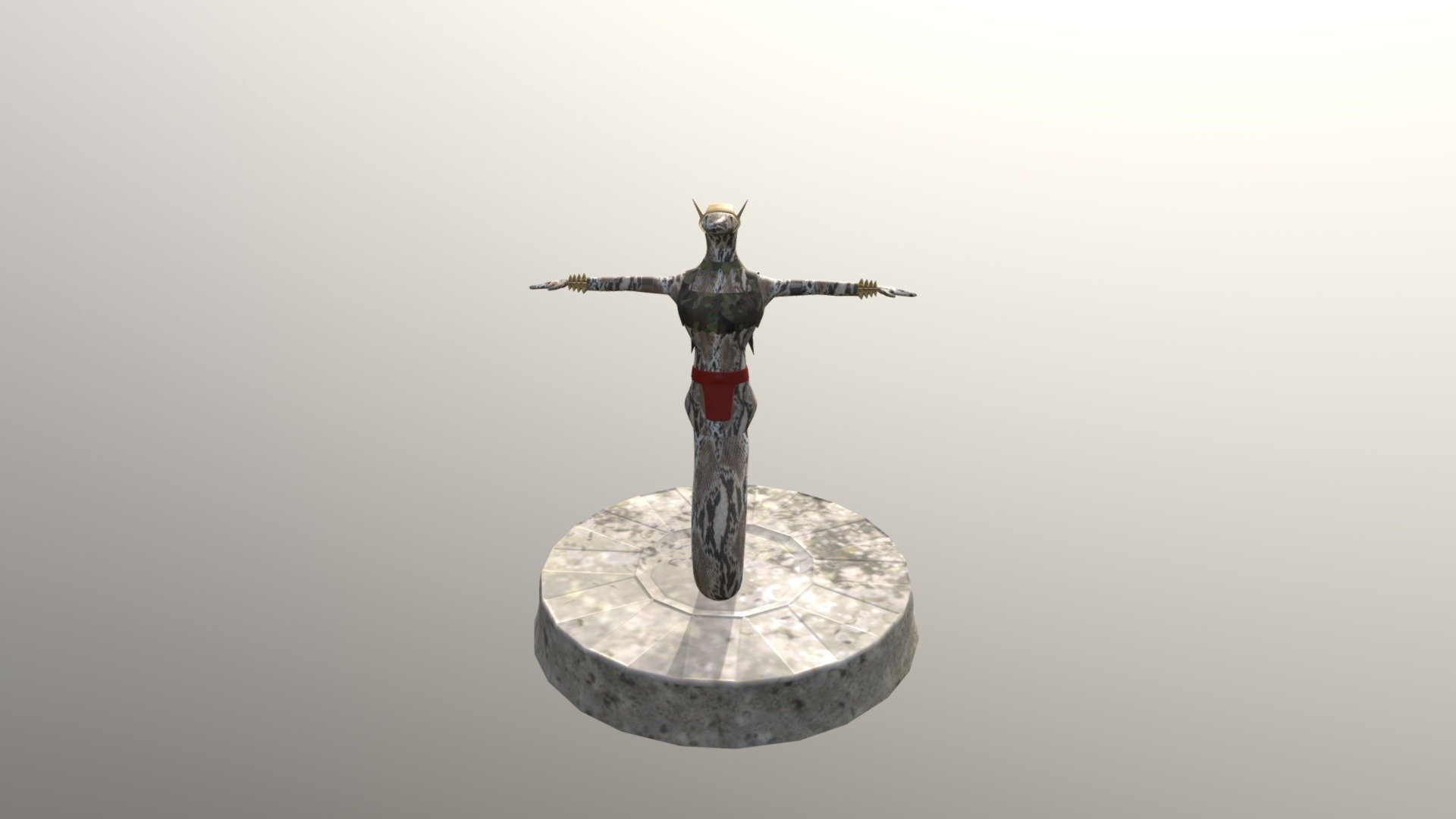 LADY SNAKE - 3D model by marlvinrobin88 [623ecf3] - Sketchfab