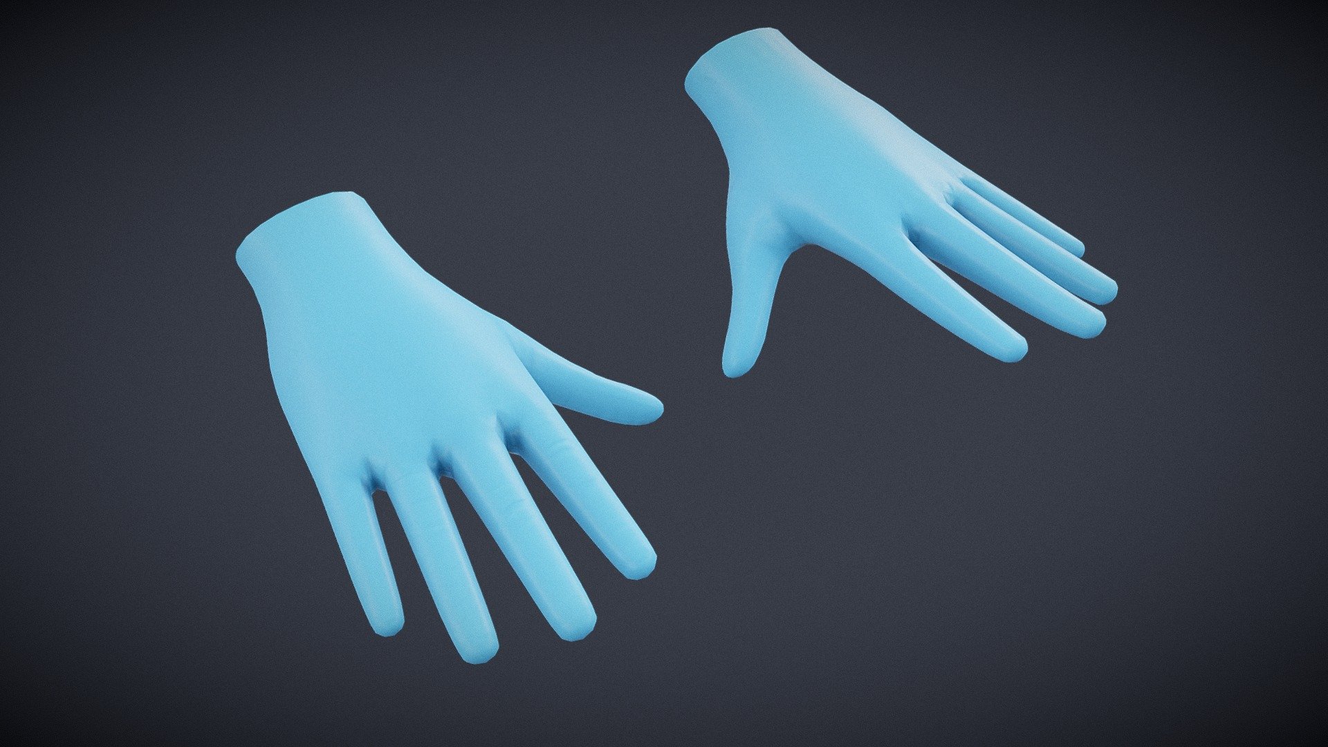 VR Game Ready | Medical Gloves / Hands - Buy Royalty Free 3D model by ...