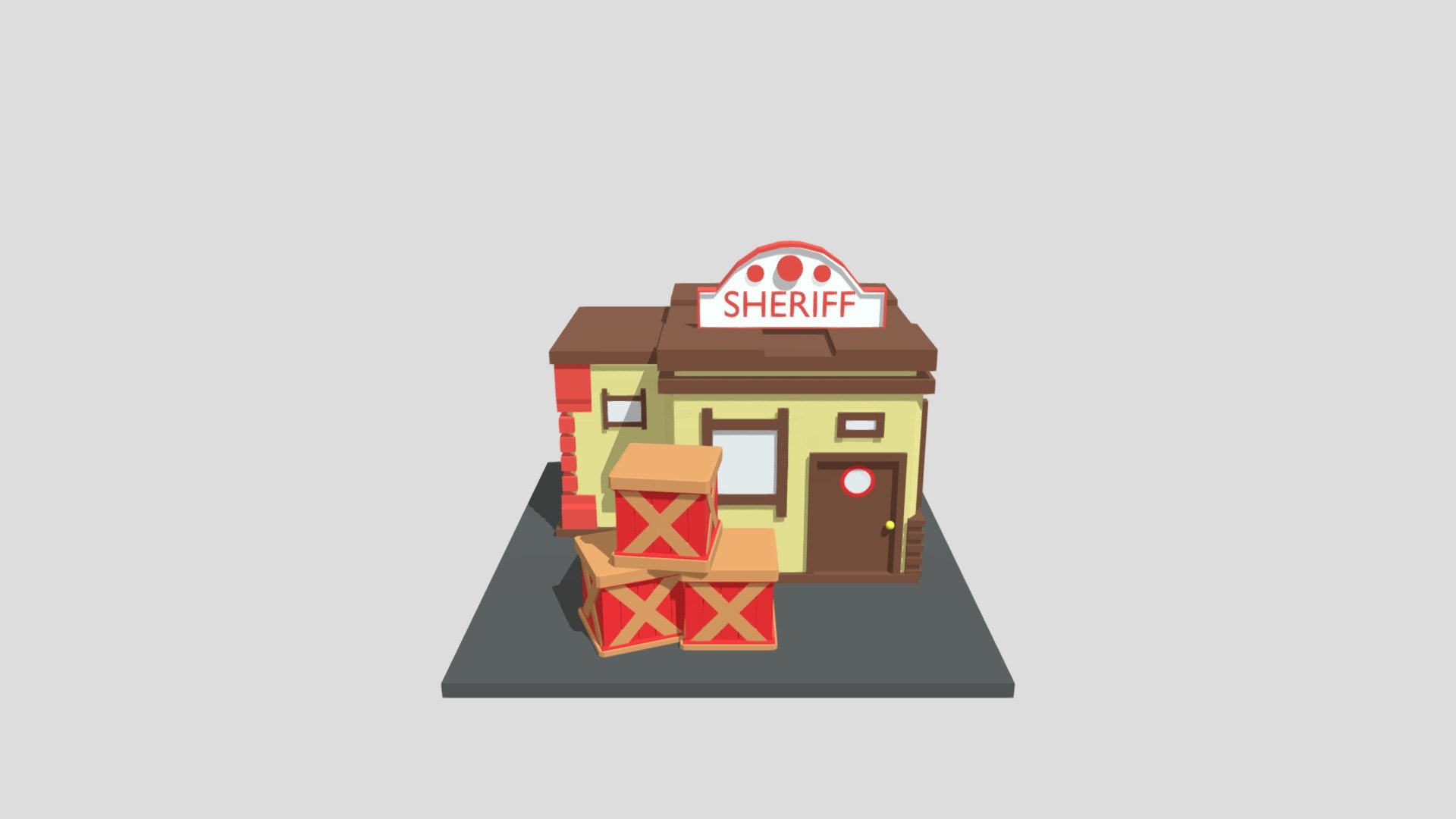 Sheriff Building - 3D model by Amal_Jayadev [6242634] - Sketchfab