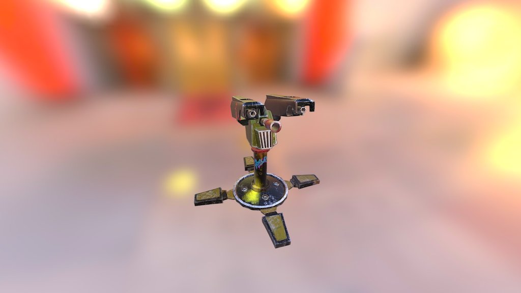 Sentry gun - 3D model by Zirrael [6243acc] - Sketchfab