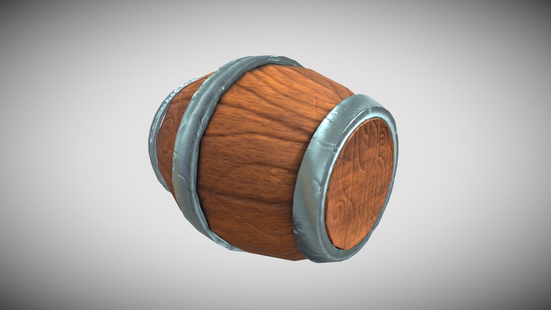Wood Barrel Low Poly - Free Download! - Download Free 3D model by ...