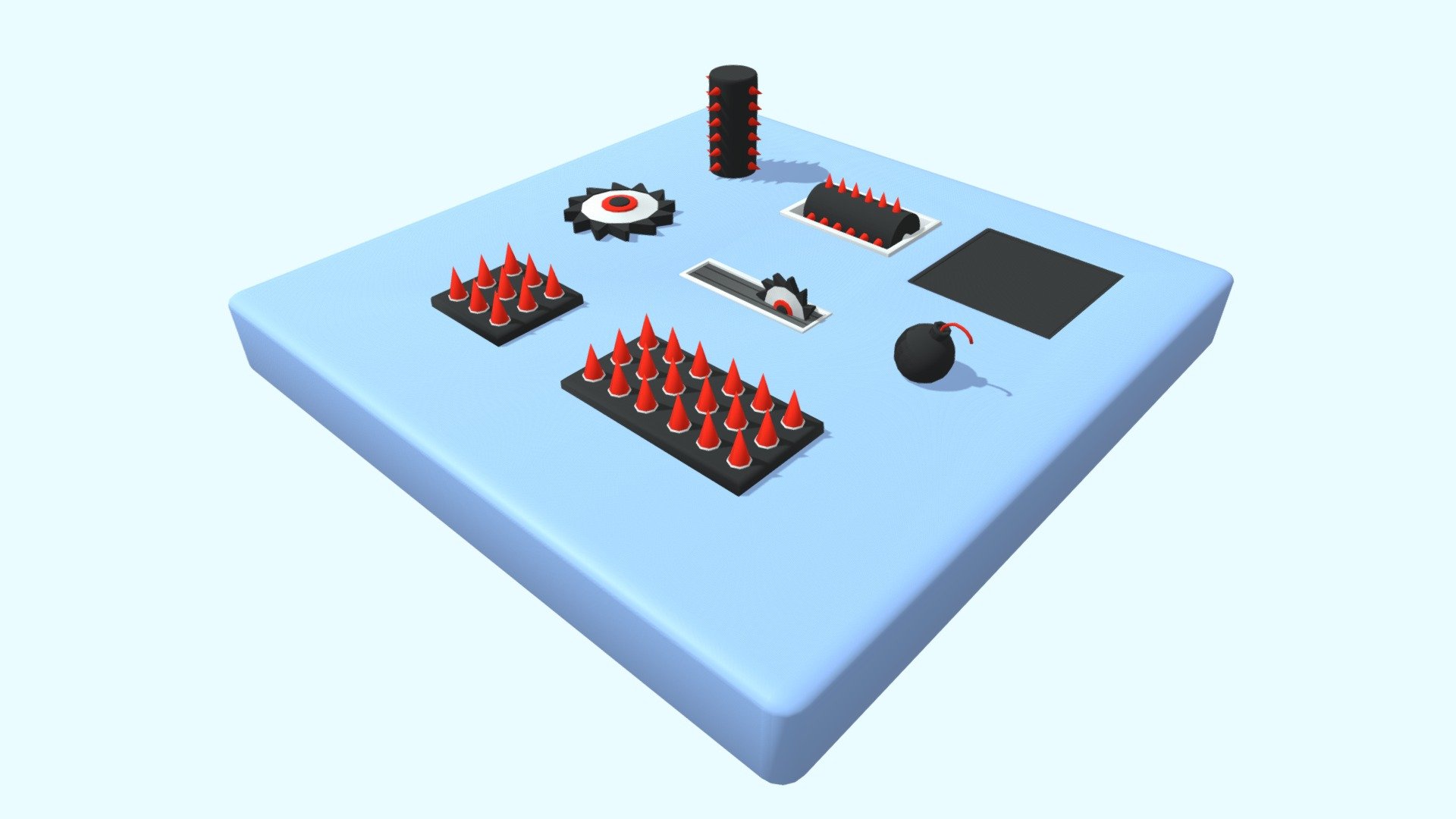 Low Poly Mobile Game Obstacles - Download Free 3D model by xvirei ...