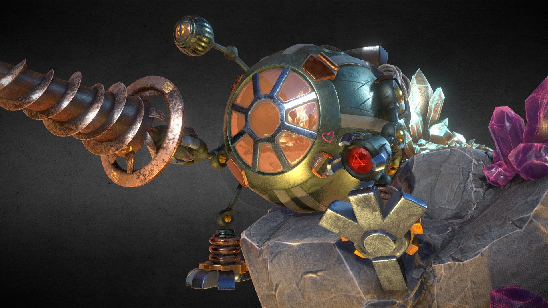 Mining Mech - 3D model by Mr.Vault [624686f] - Sketchfab