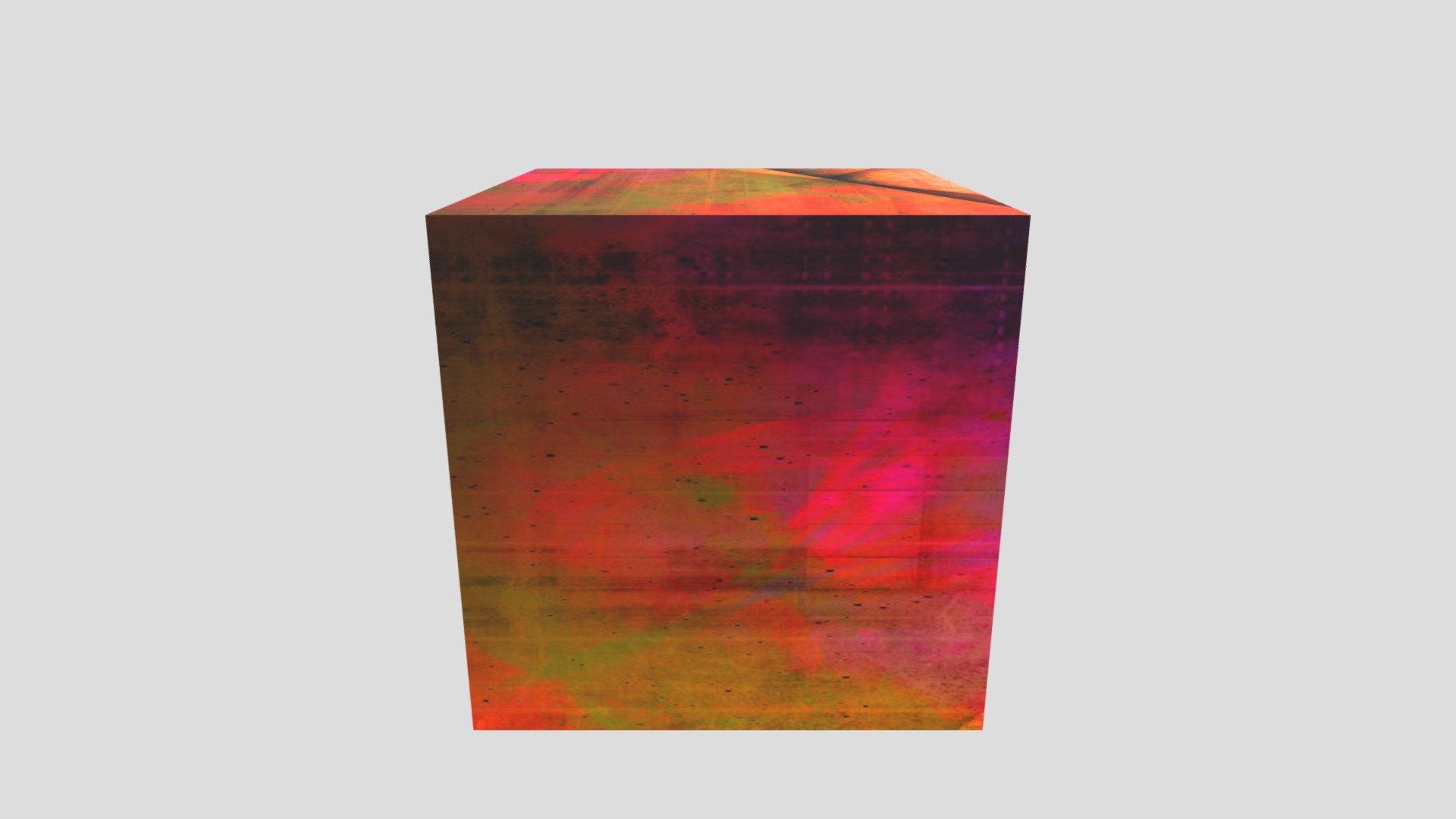 3D Cube Model with sample Texture - Download Free 3D model by Muluken ...