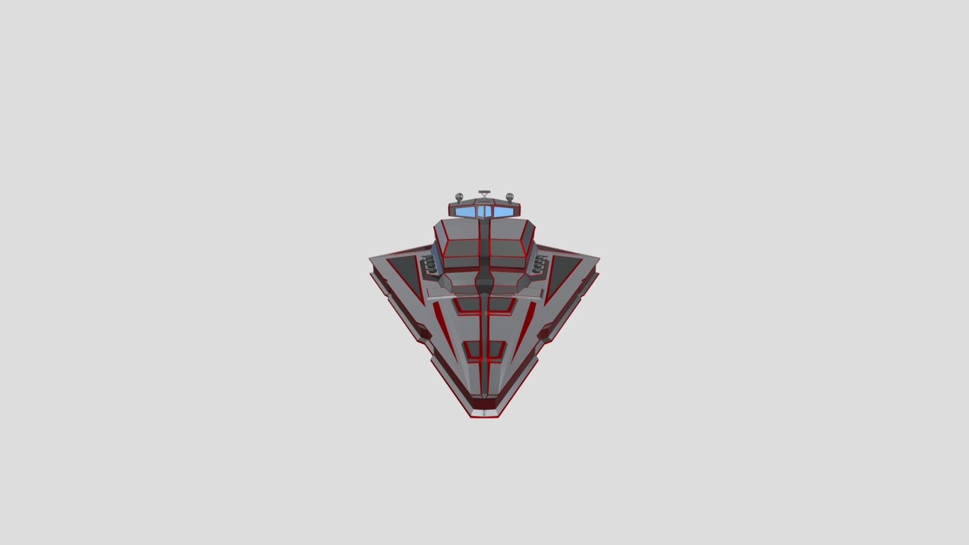 Low Poly Spaceship Stardestroyer - Download Free 3D model by Sophie ...