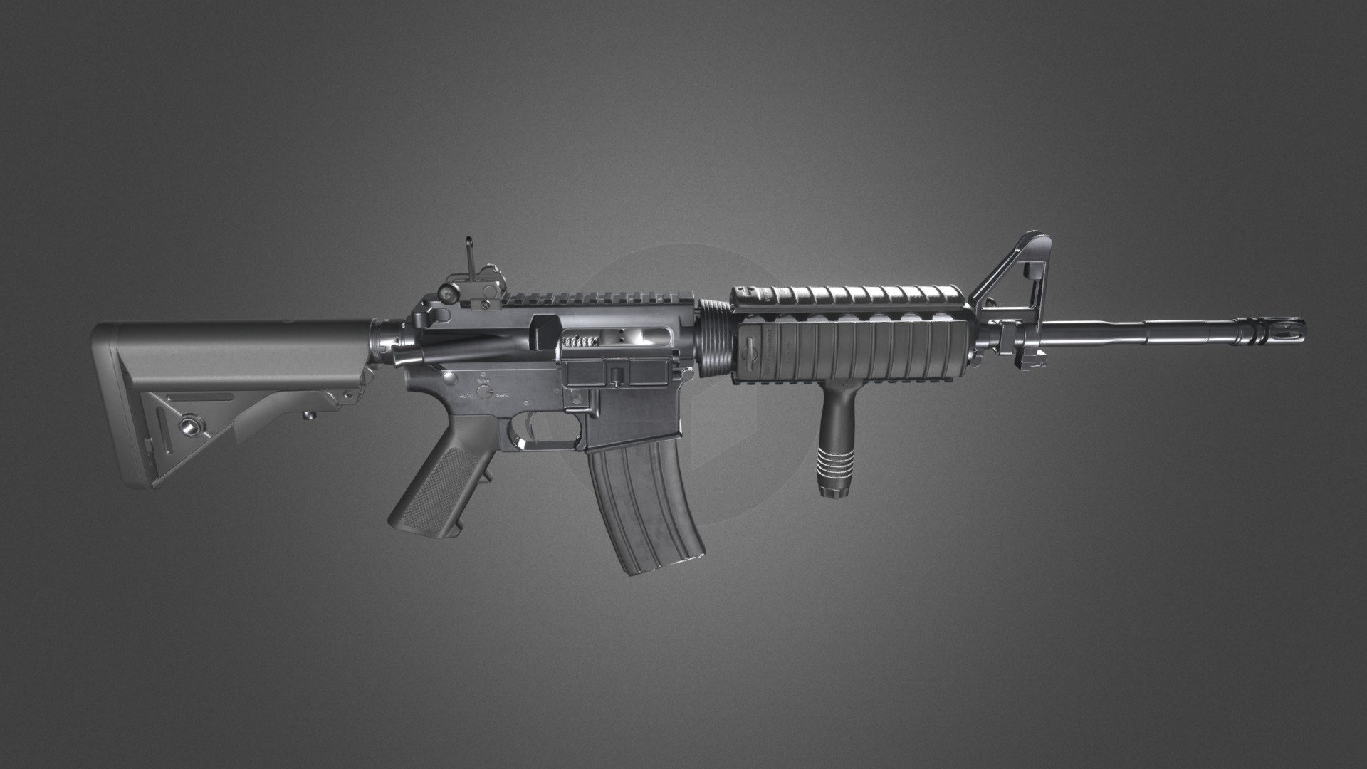 M4A1 Block 1 - 3D model by Lejam009- (@lejam009) [624bf88] - Sketchfab