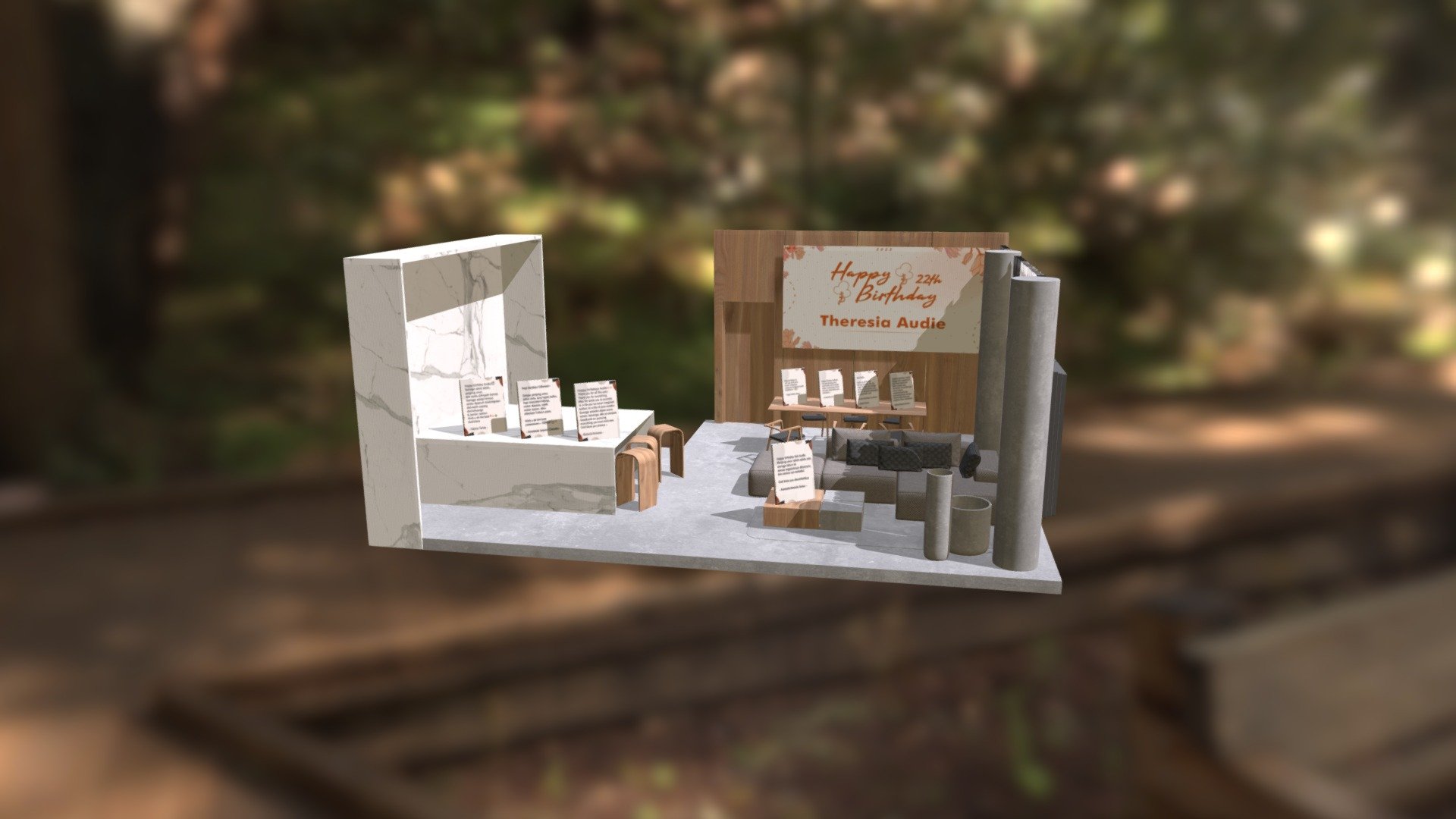 Happyy Birthdayyy Audie!! 🥳🥳🎉 - 3D model by Richard Hartono ...