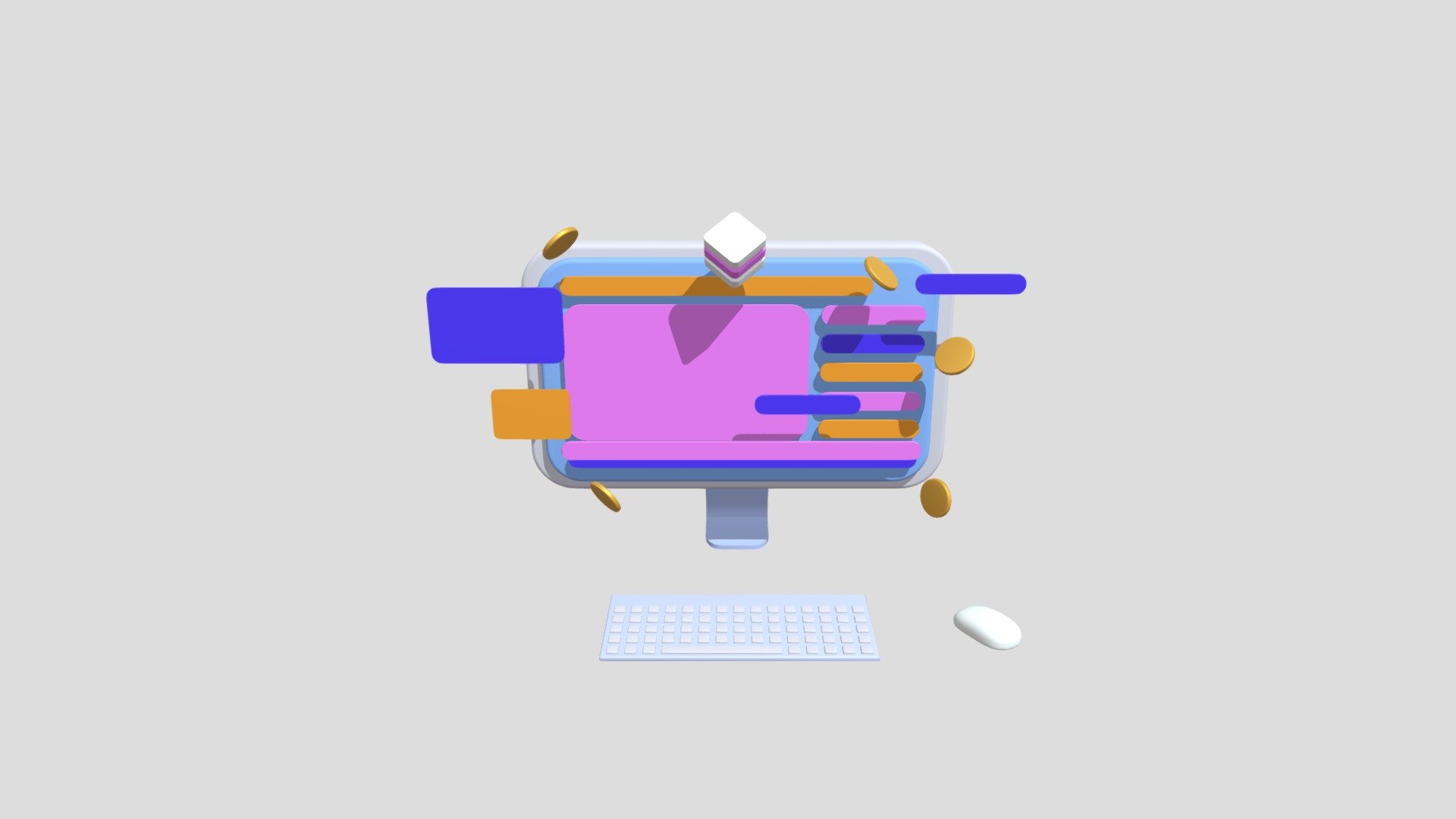 Mac Illustration - 3D model by makoyism [624cf08] - Sketchfab