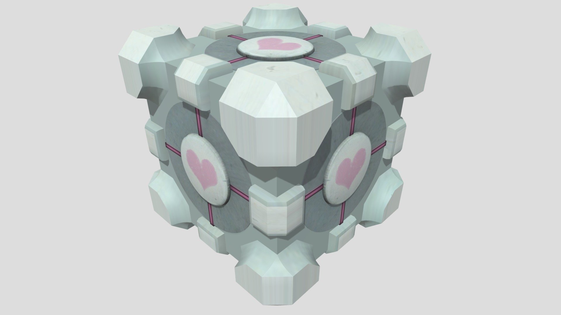 The Companion Cube - 3D model by Mr.Dan42 [624df5f] - Sketchfab