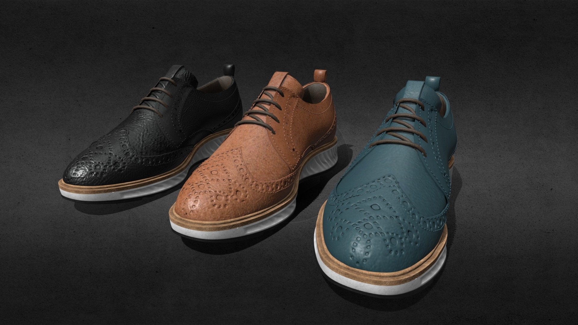 Shoe Textured - 3D model by 3DGuimaraes [6250756] - Sketchfab